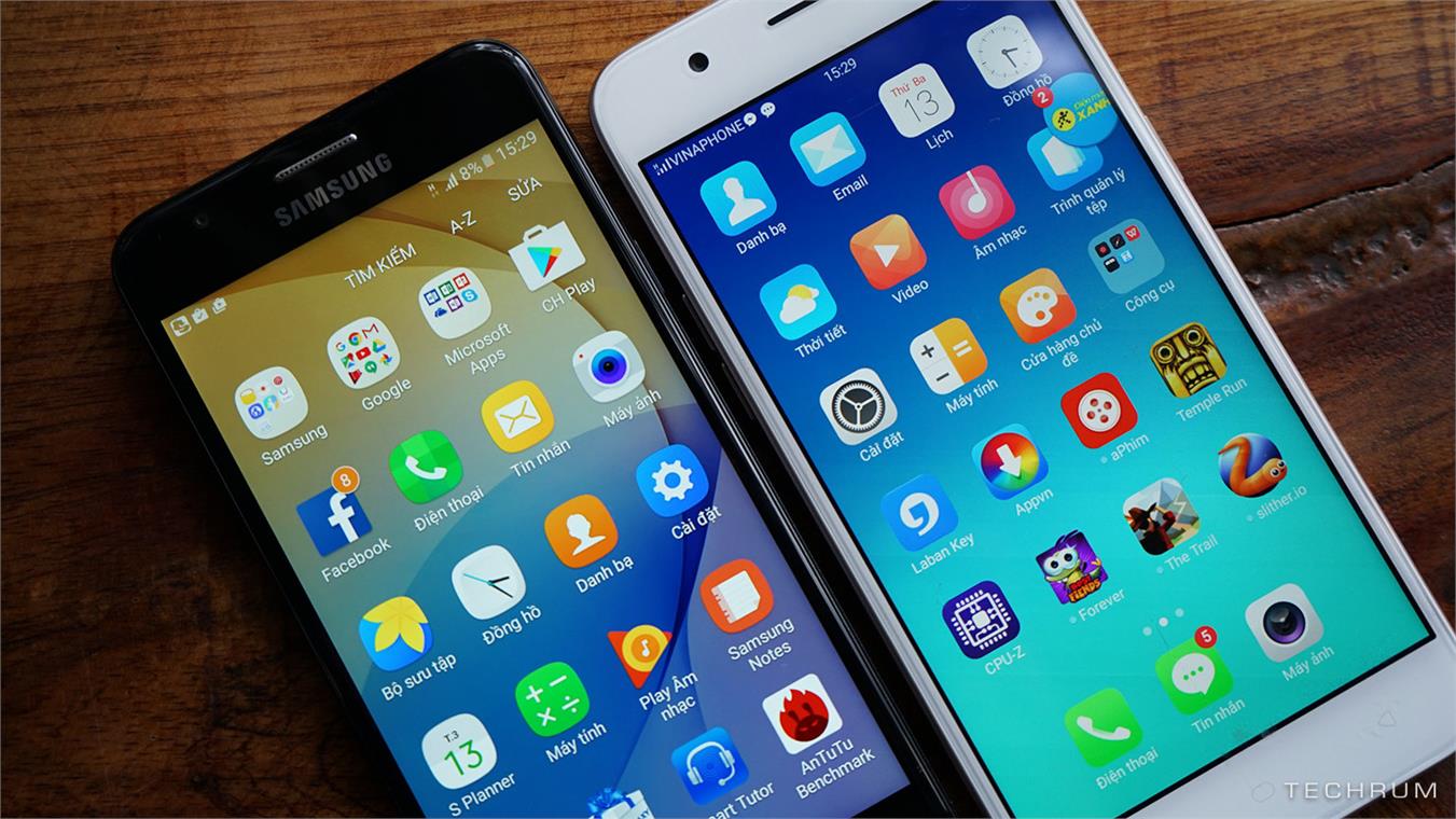 So sánh hiệu năng và thời lượng pin giữa OPPO A39 và Galaxy J5 Prime